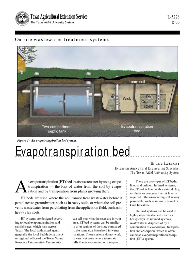 Evapotranspiration Bed System Design | PDF | Evapotranspiration ...