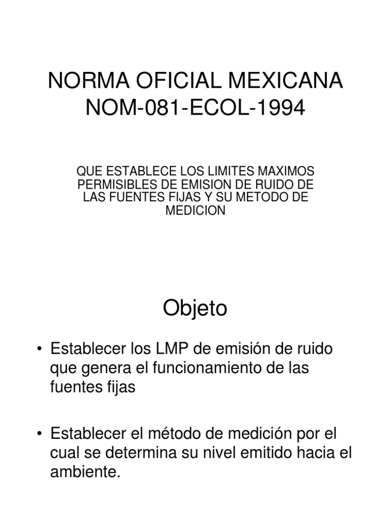 6 Nom-081 | PDF | Micrófono | Calibración