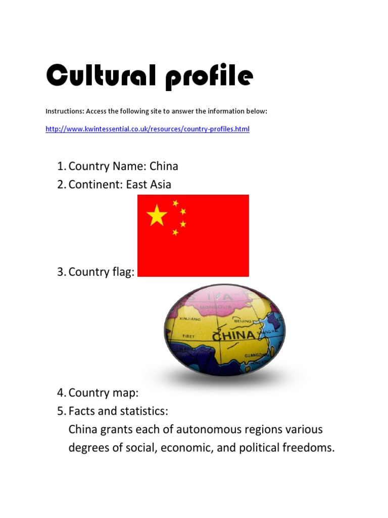 Cultural Profile China MB | PDF | Politics | Social Science