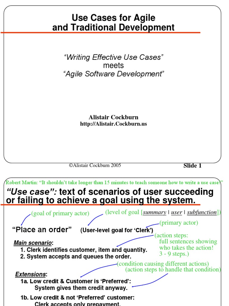 Agile Use Cases | PDF | Use Case | Agile Software Development