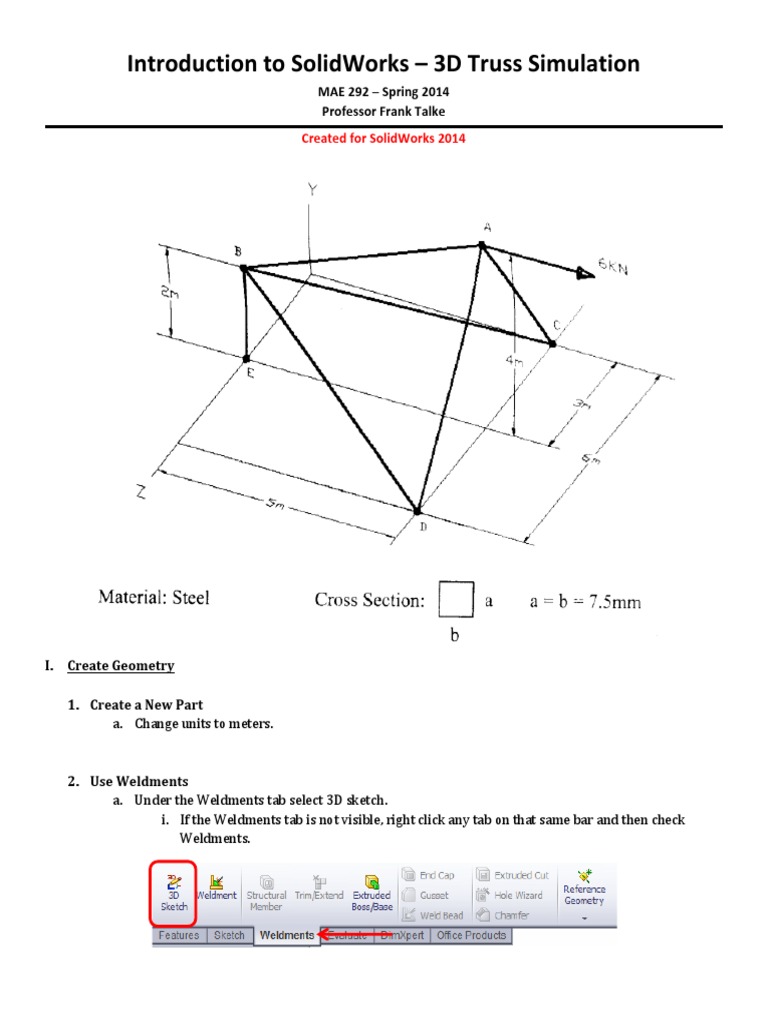 SolidWorks Tutorial 3D Trusses | PDF | Teaching Mathematics | Computing ...