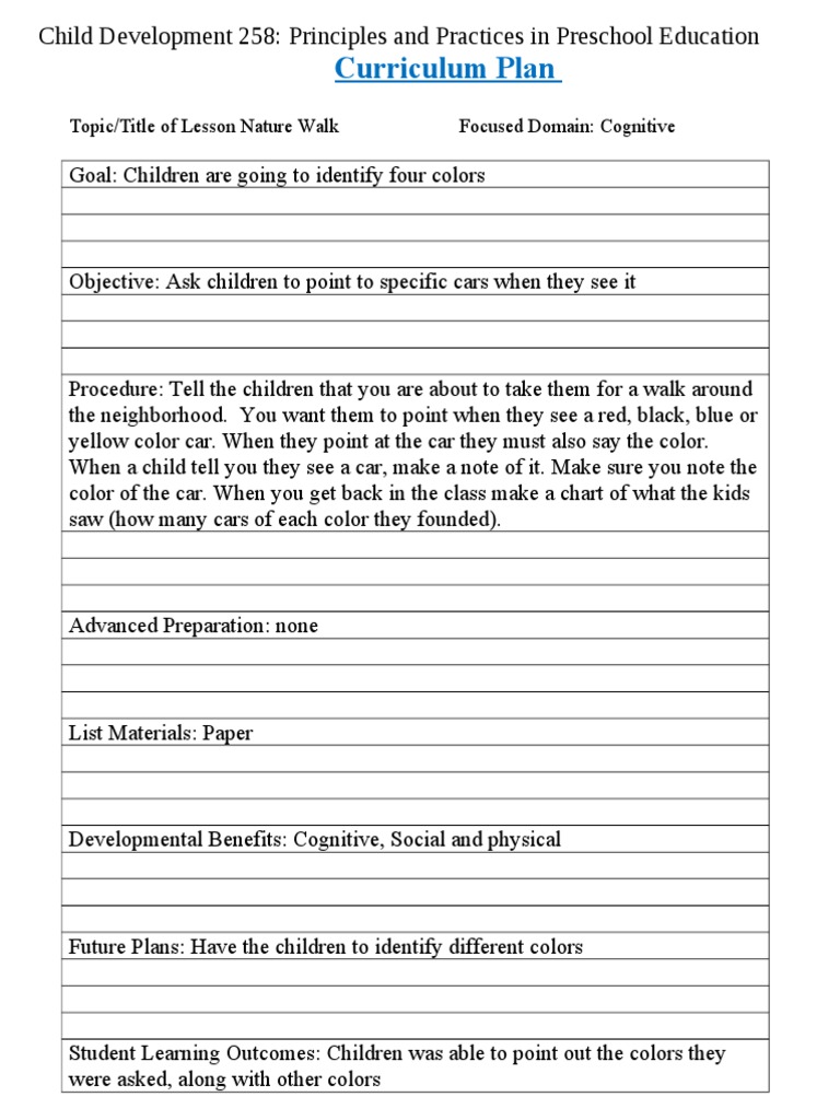 Nature Walk | PDF