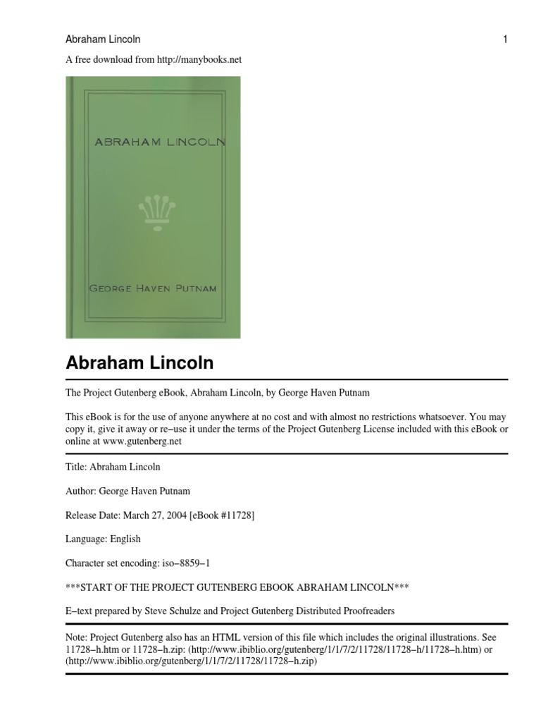 Abraham Lincoln | PDF | Abraham Lincoln | U.S. State