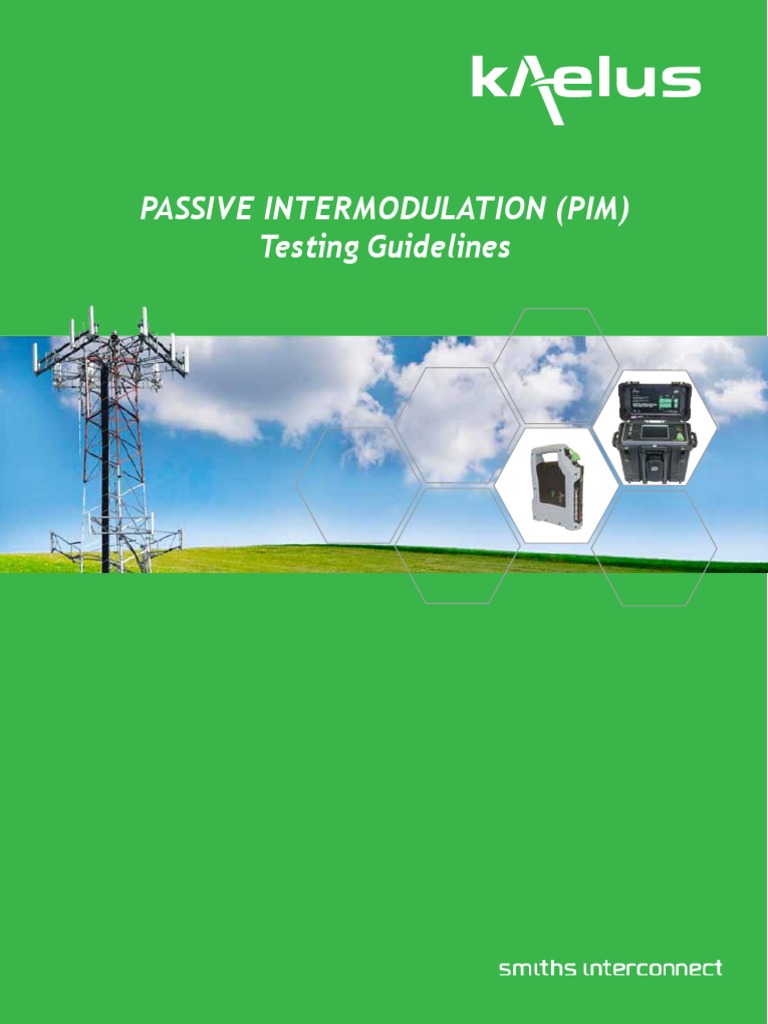 PIM Testing Guidelines & Equipment | PDF | Wireless | Telecommunications