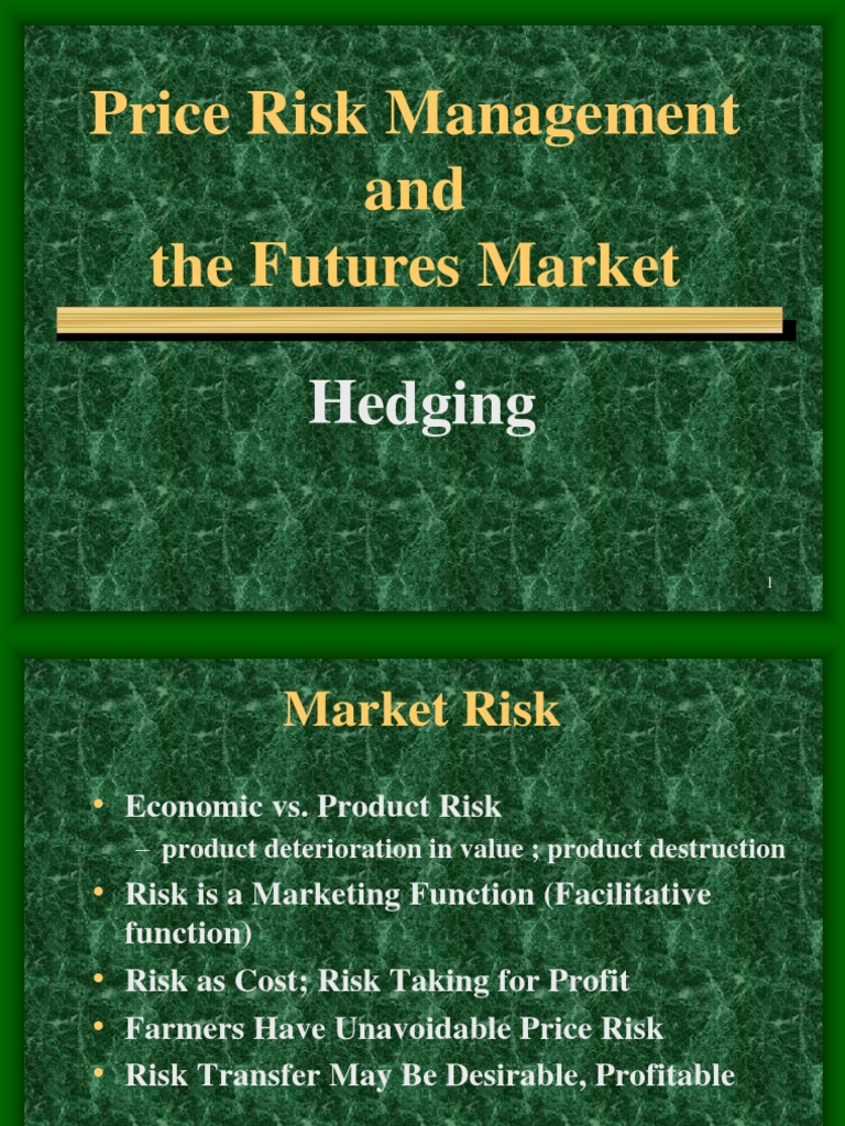 Hedging Principles | Hedge (Finance) | Futures Exchange