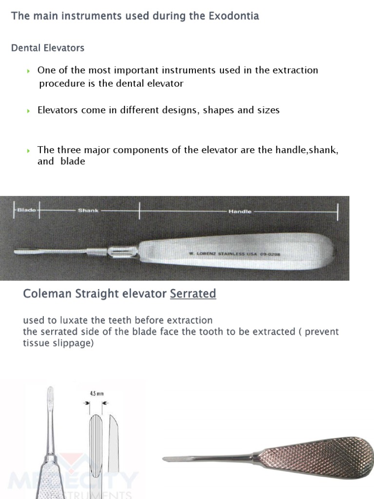 Instrument Used in Exodonta | PDF | Tooth | Mouth