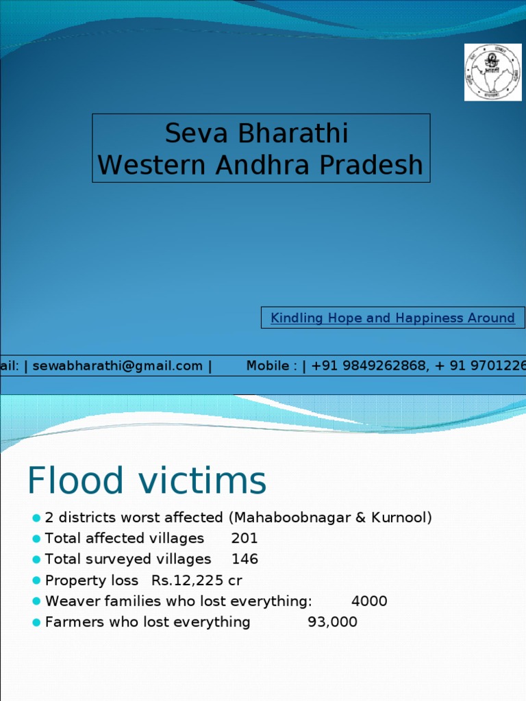 Seva Bharathi: Flood Relief Initiatives | PDF | Weaving