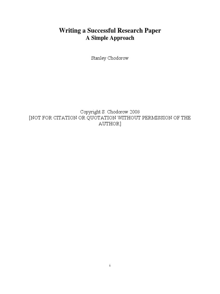 Writing Successful Research Paper Wi11 Mmw5 | PDF | Primary Sources ...