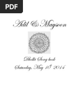 Dholki Songs Booklet | PDF