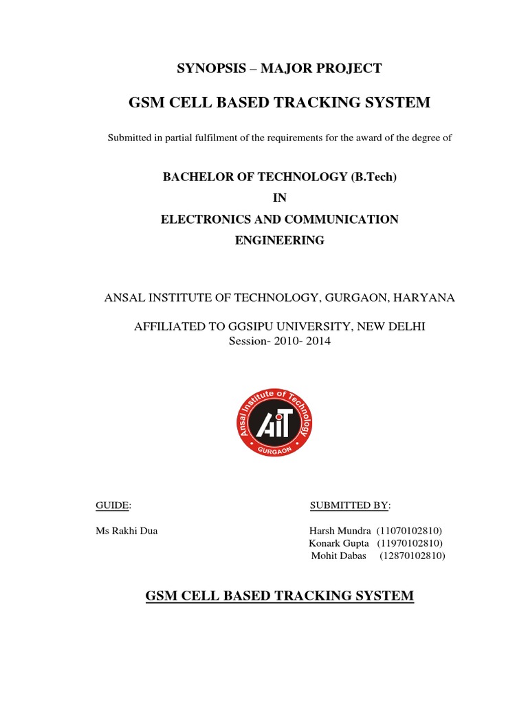 Synopsis Major Project Final | PDF | Information Technology ...