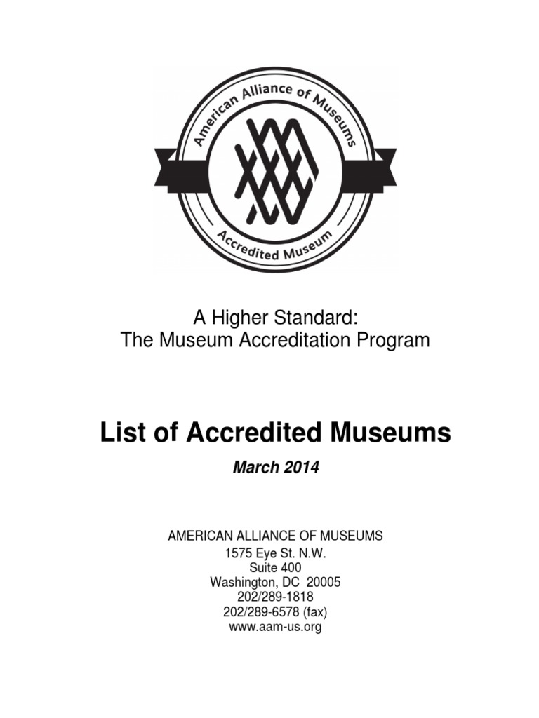 Accredited Museums List (2014) | PDF