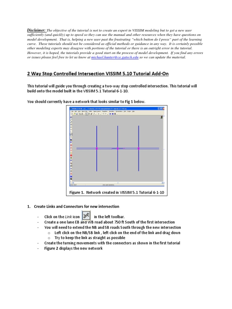 2 Way Stop Controlled Intersection Tutorial 10132011 | PDF | Traffic | Land Transport