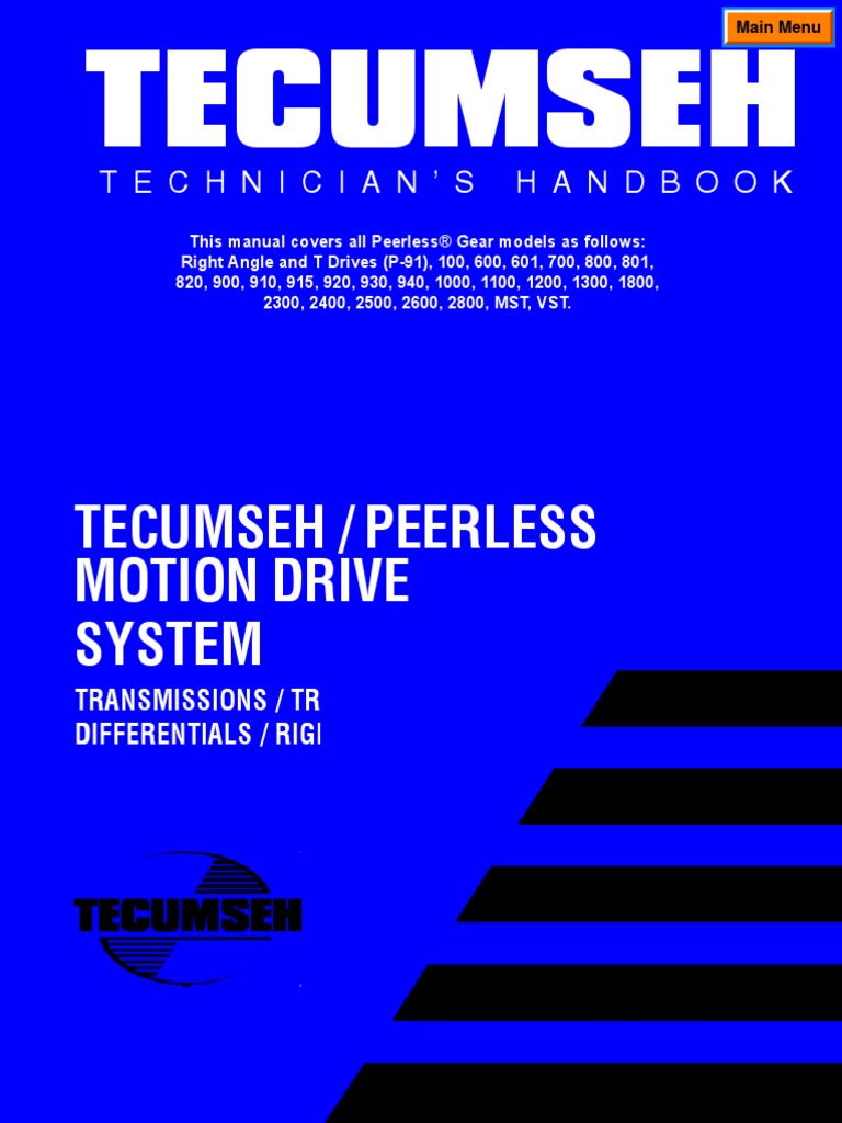 Tecumseh-Peerless Motion Drive System - Transmissions & Differentials ...