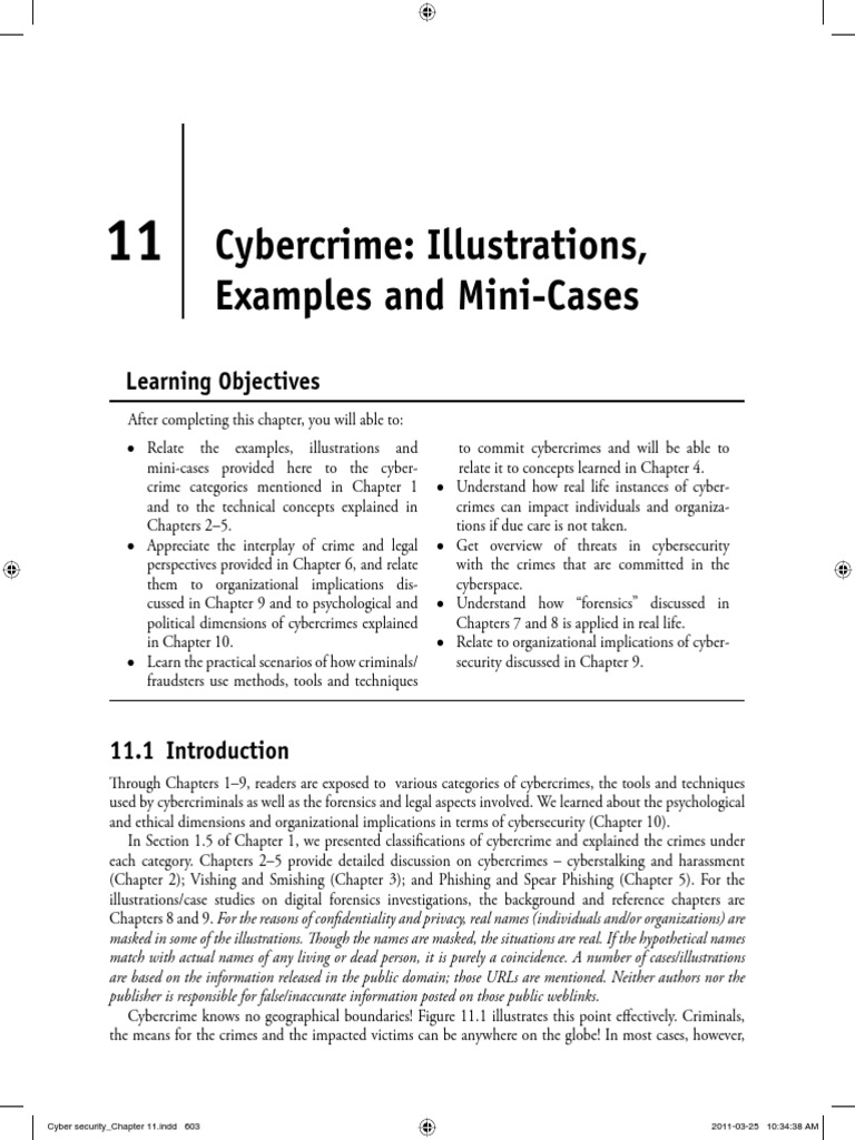 Cyber Security Chapter 11 | PDF | Cybercrime | Spamming Cyber Security Chapter 11 | PDF | Cybercrime | Spamming