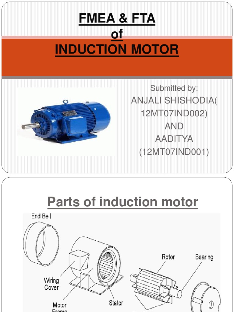 Fmea & Fta of Induction Motor by Anjali | PDF | Electric Motor ...