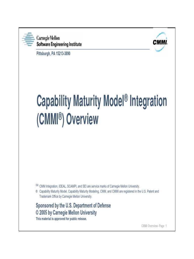 Cmmi Overview05 | PDF | Systems Engineering | Software Engineering