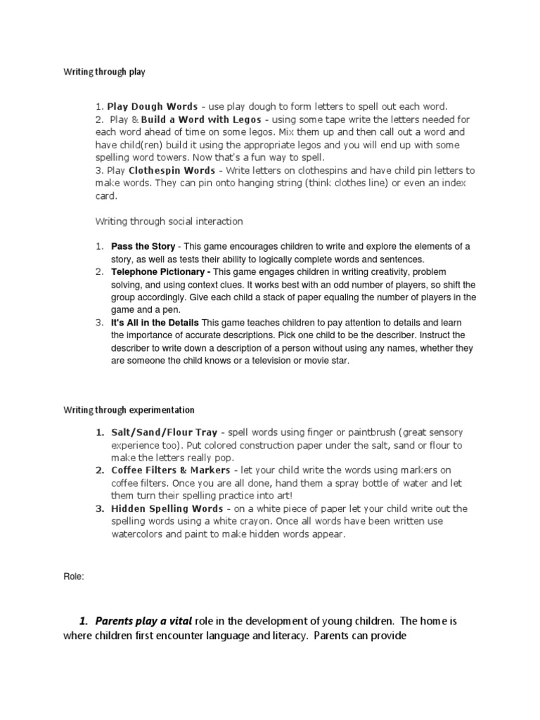Creative Writing Activities for Kids | PDF | Wellness