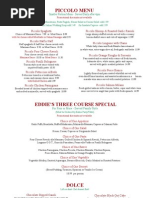 Zizzi Restaurant Menu Overview | PDF | Italian Cuisine | Foods