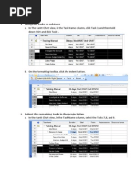 Microsoft Project Training Manual | PDF | Tab (Gui) | System Software
