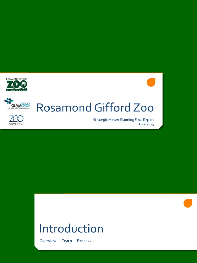 Master Plan For Rosamond Gifford Zoo | PDF | Zoo | Strategic Planning