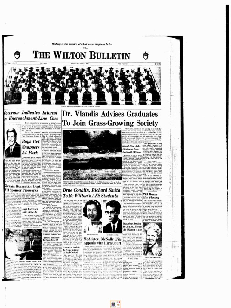 Wilton Bulletin Graduation Page 1 | Download Free PDF | Nature