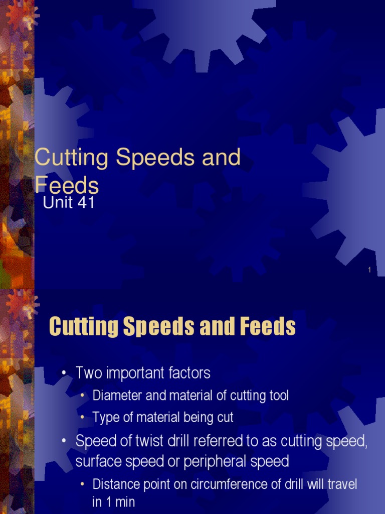 Drilling Speeds and Feeds Guide | PDF | Drill | Metalworking