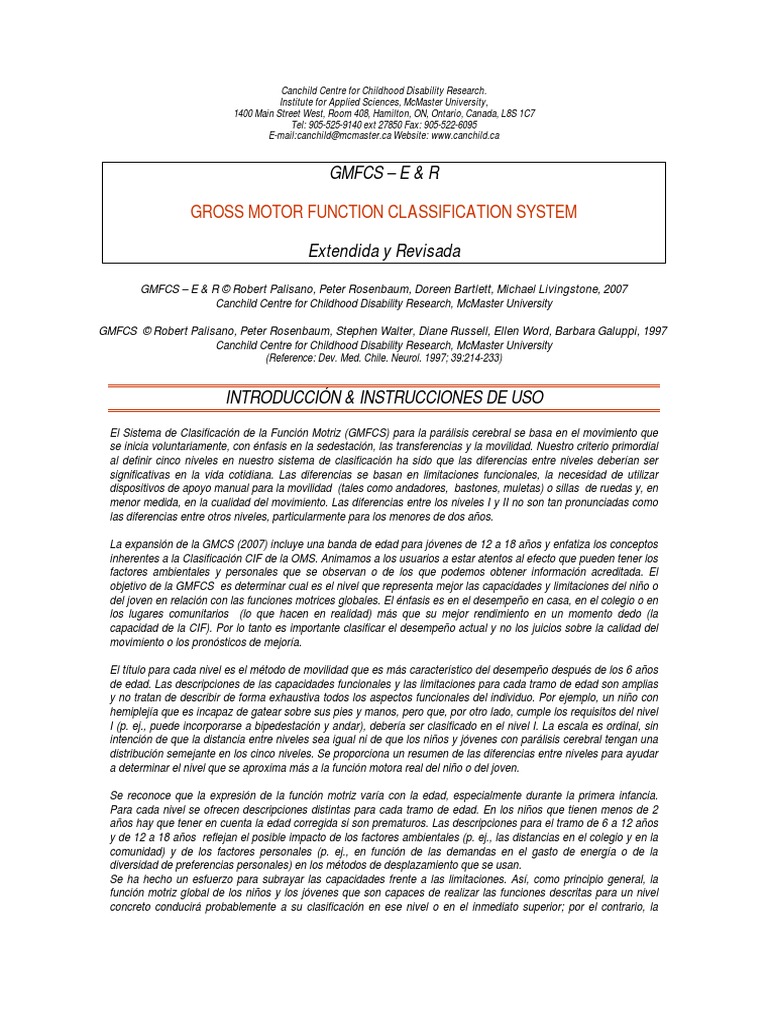 GMFCS | PDF