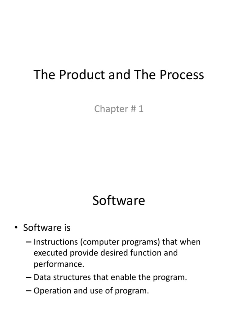 The Product and The Process | PDF | Software Quality | Software