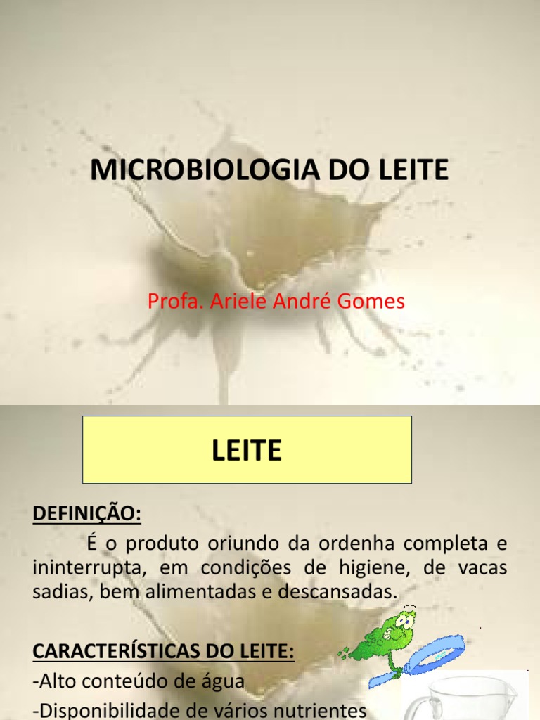 Microbiologia Do Leite | PDF | Leite | Queijo