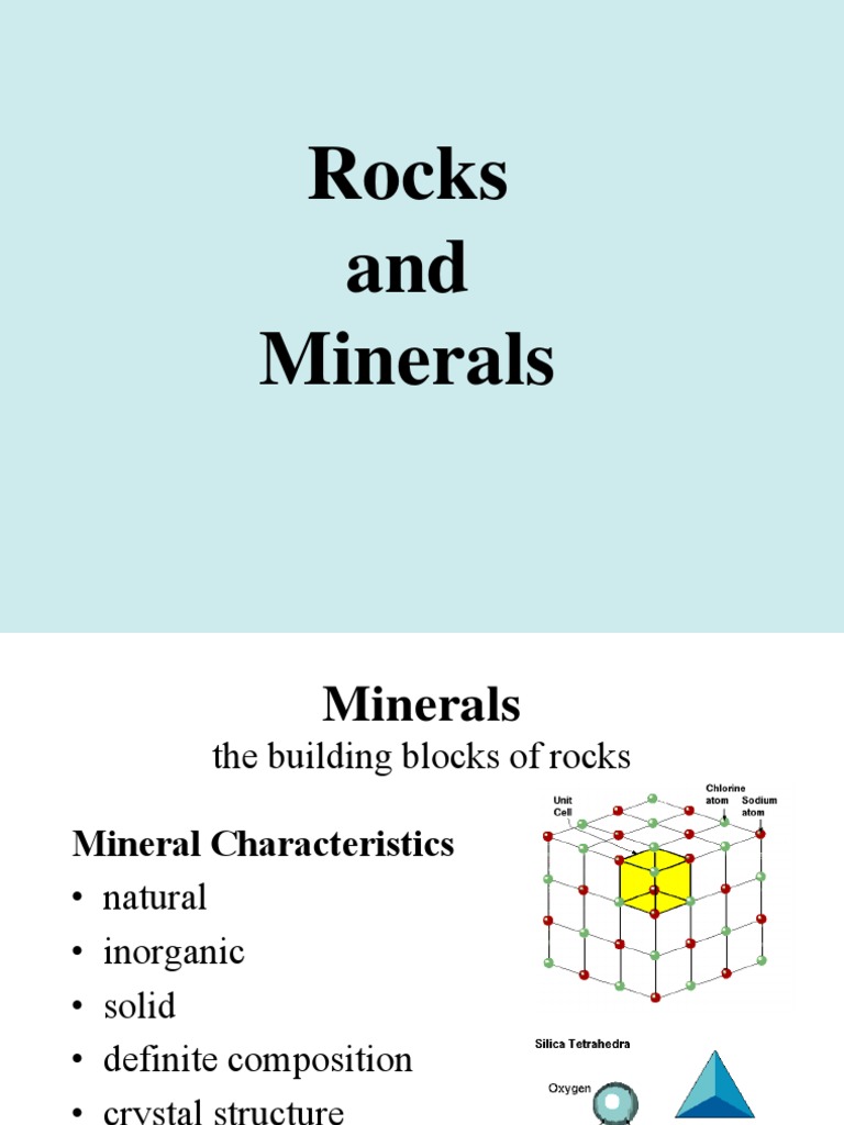Rocks and Minerals Powerpoint | Sedimentary Rock | Rock (Geology)