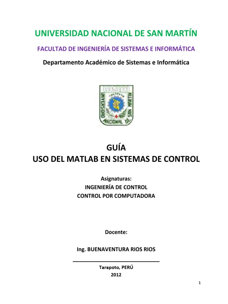 Guía Uso Del Matlab | PDF | Matlab | Matriz (Matemáticas)