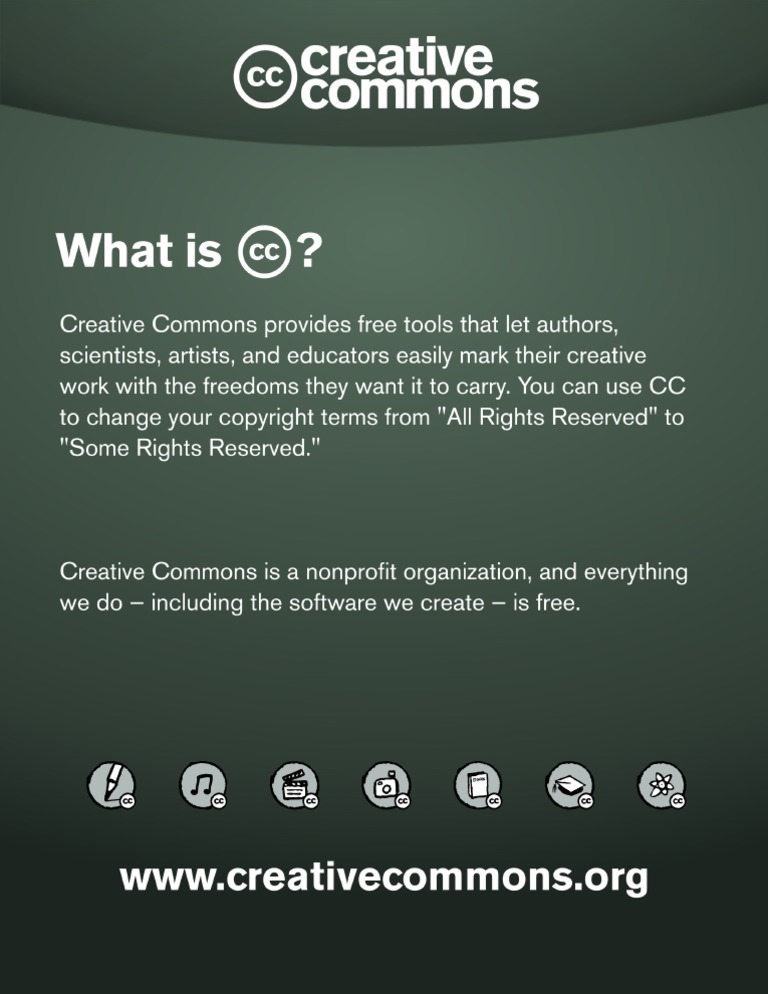 Creativecommons What Is Creative Commons Poster Eng | PDF | Creative ...