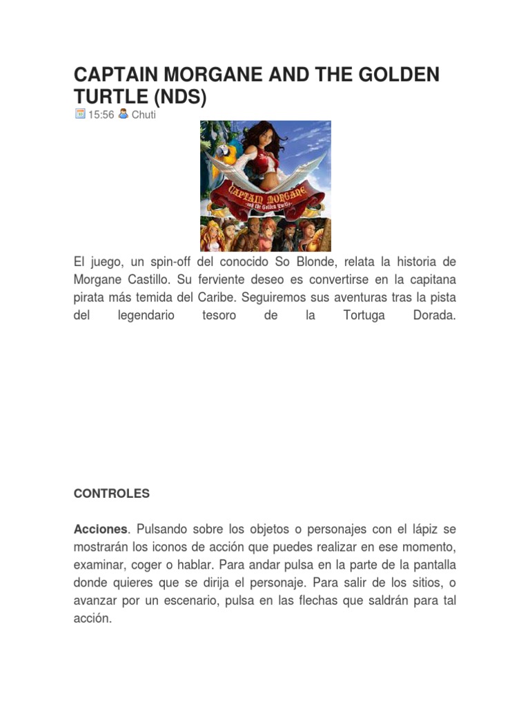 Captain Morgane and The Golden Turtle | PDF | Naturaleza