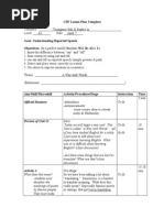Lesson Plan Template CELTA | PDF