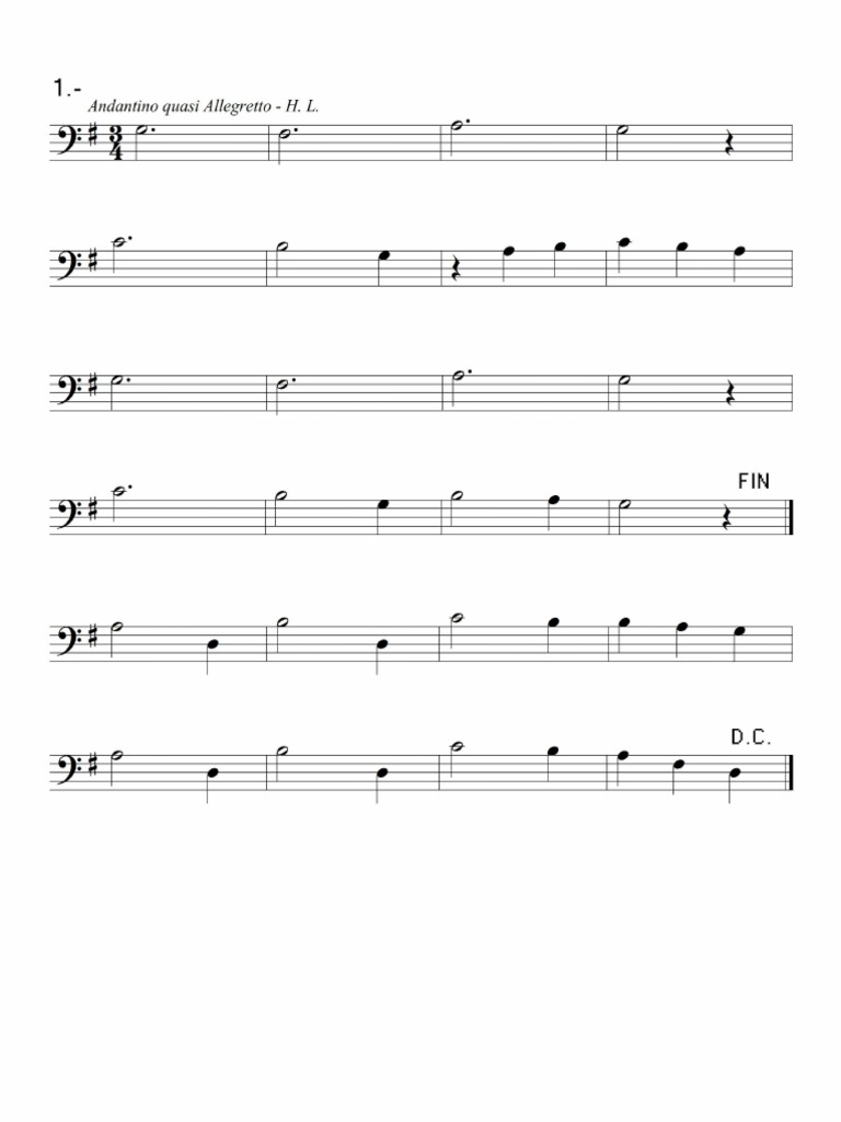 Solfeo Clave de Fa PDF | PDF | Estudios de idiomas extranjeros