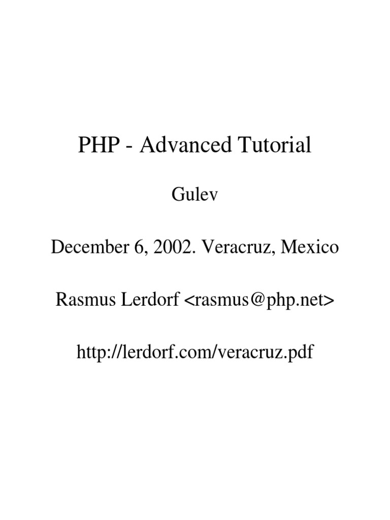 Tutorial PHP Contoh Script | PDF