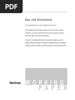 Hay & Mercer Job Evaluation Methods | PDF | Evaluation | Business