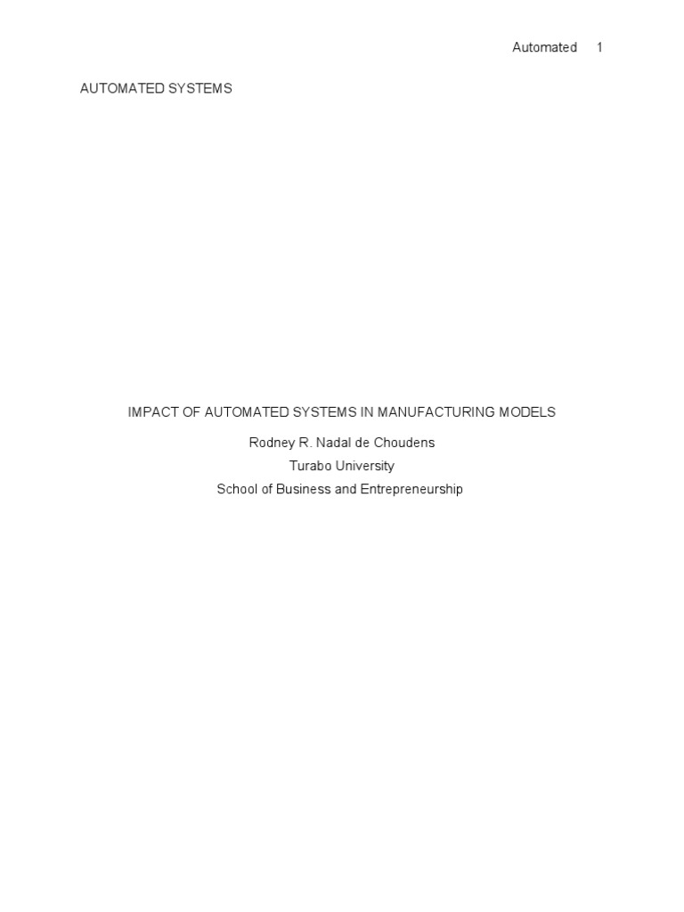 Propuesta Tesis | PDF | Automation | System