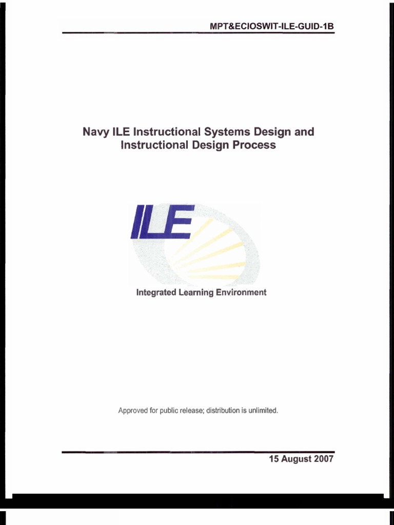 Navy ILE ISD Process 20070815 | Download Free PDF | Instructional ...