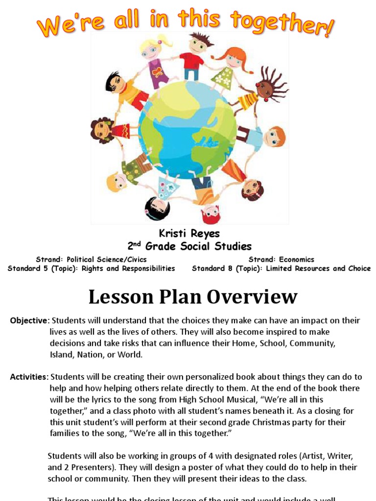 2nd Grade Lesson on Rights & Responsibilities | PDF | Self-Improvement ...