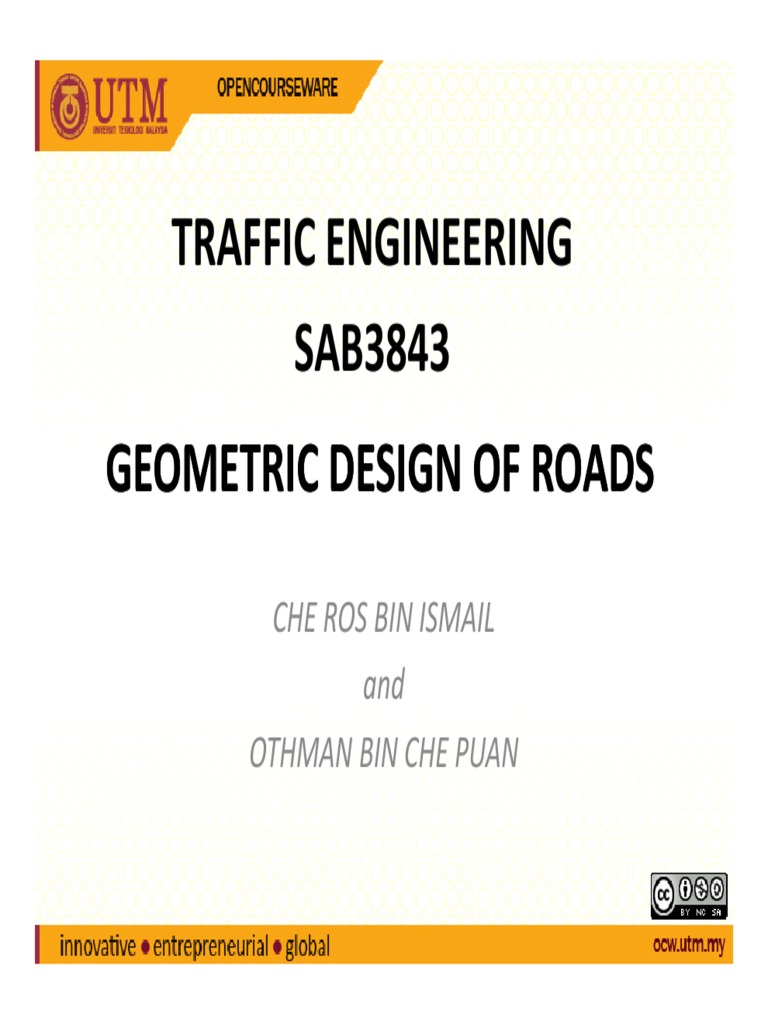 Road Geometric Design Principles | PDF