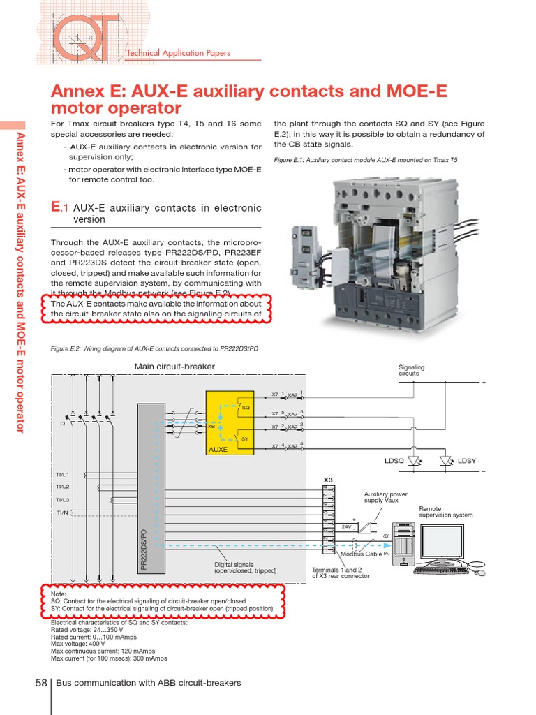 ABB Circuit Breaker Bus Communication Manual Vol-9 (MOE+AUX-E) | PDF ...
