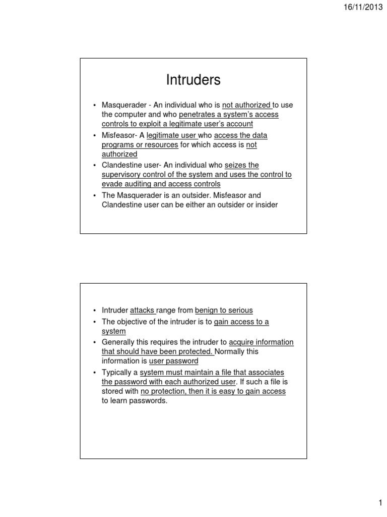 Intruders | PDF | Computer Virus | Firewall (Computing)