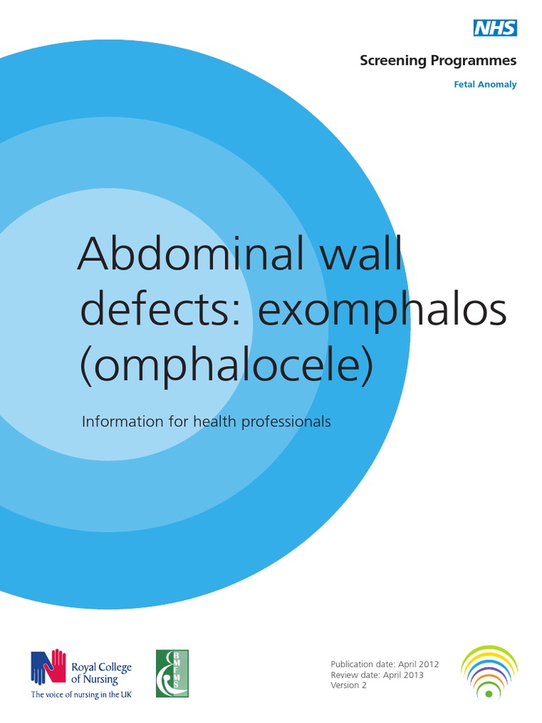 Abdominal Wall Defects Exomphalos (Omphalocele) | PDF | Congenital ...