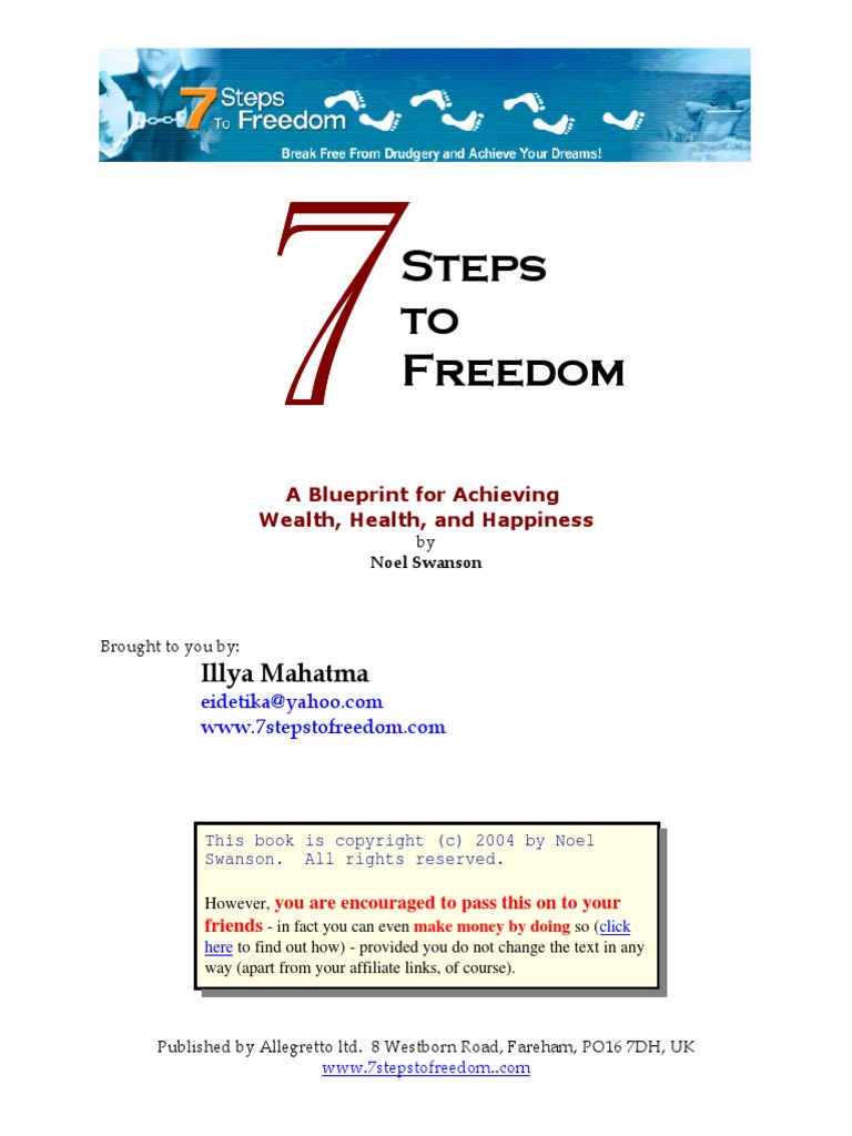 7 Steps To Freedom | PDF | Expense | Debt