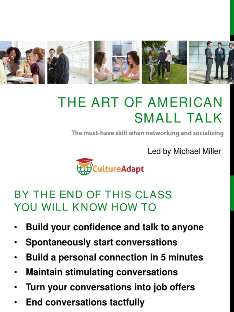 The Art of American Small Talk | PDF | Communication | Psychological ...