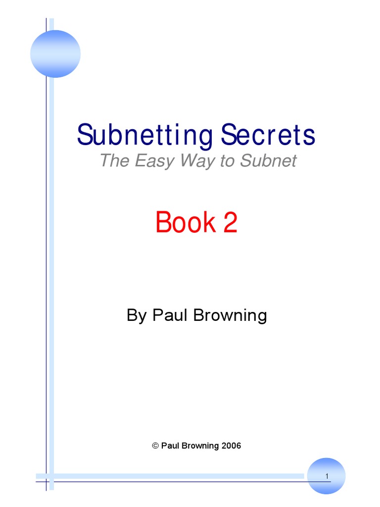 Subnetting Secrets Book 2 | PDF | Copyright Infringement | E Books