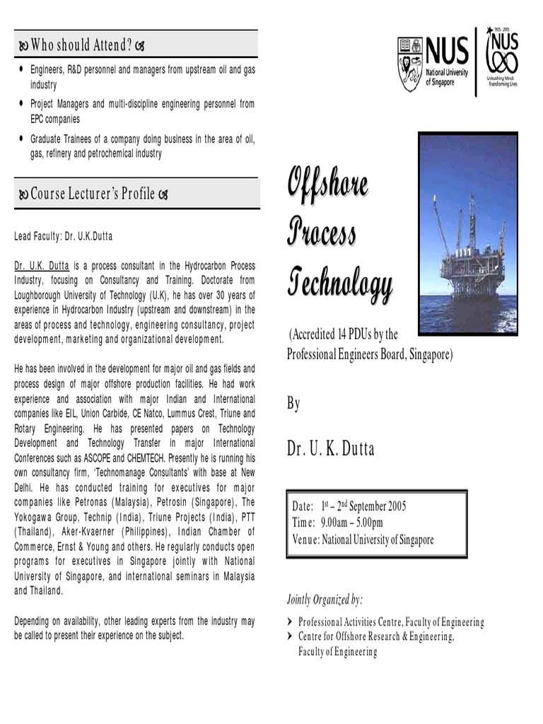 Offshore Process Technology | PDF | Natural Gas | Petroleum