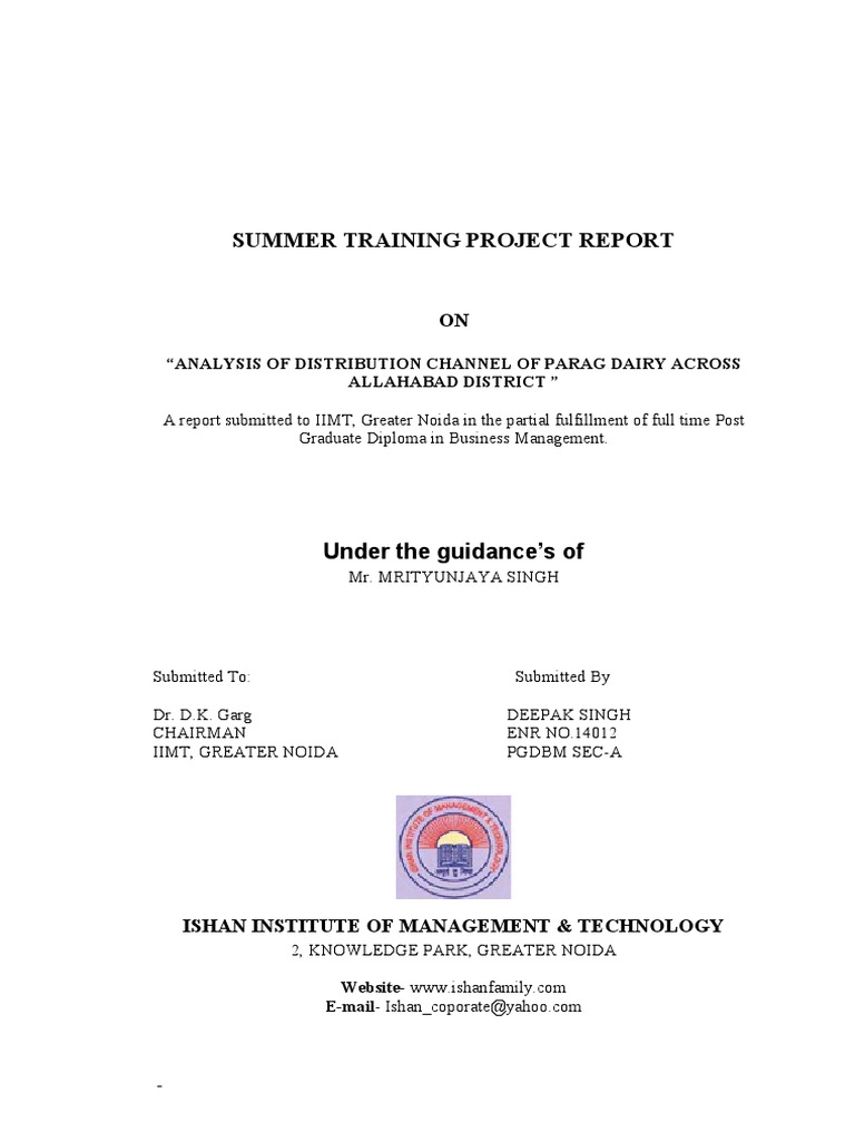 Summer Training Project Report | Download Free PDF | Investing ...