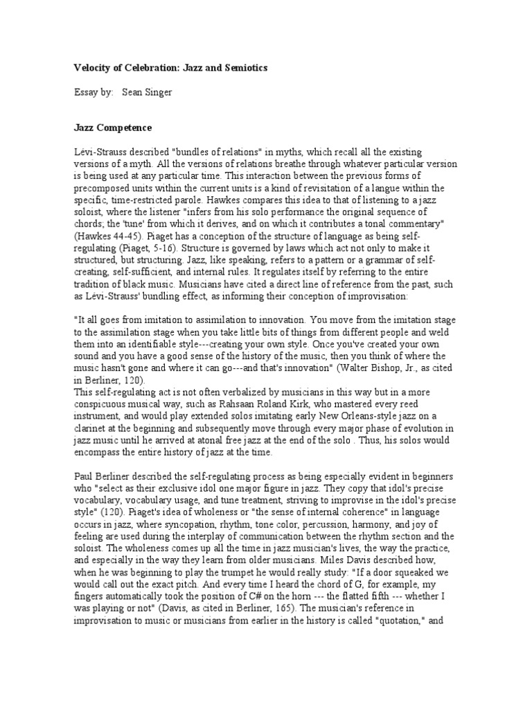 Velocity of Celebration | PDF | Jazz | Communication